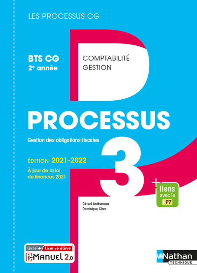 Processus 3 - BTS CG 2ème année (Les processus CG) Livre + licence élève 2021 (Broché) au ...