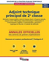 Adjoint technique principal de 2e classe 2021-2022 - Concours et examen ...