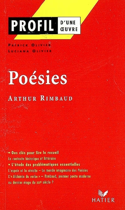 Poésies (1869-1871), Arthur Rimbaud (Poche) au meilleur prix | E.Leclerc