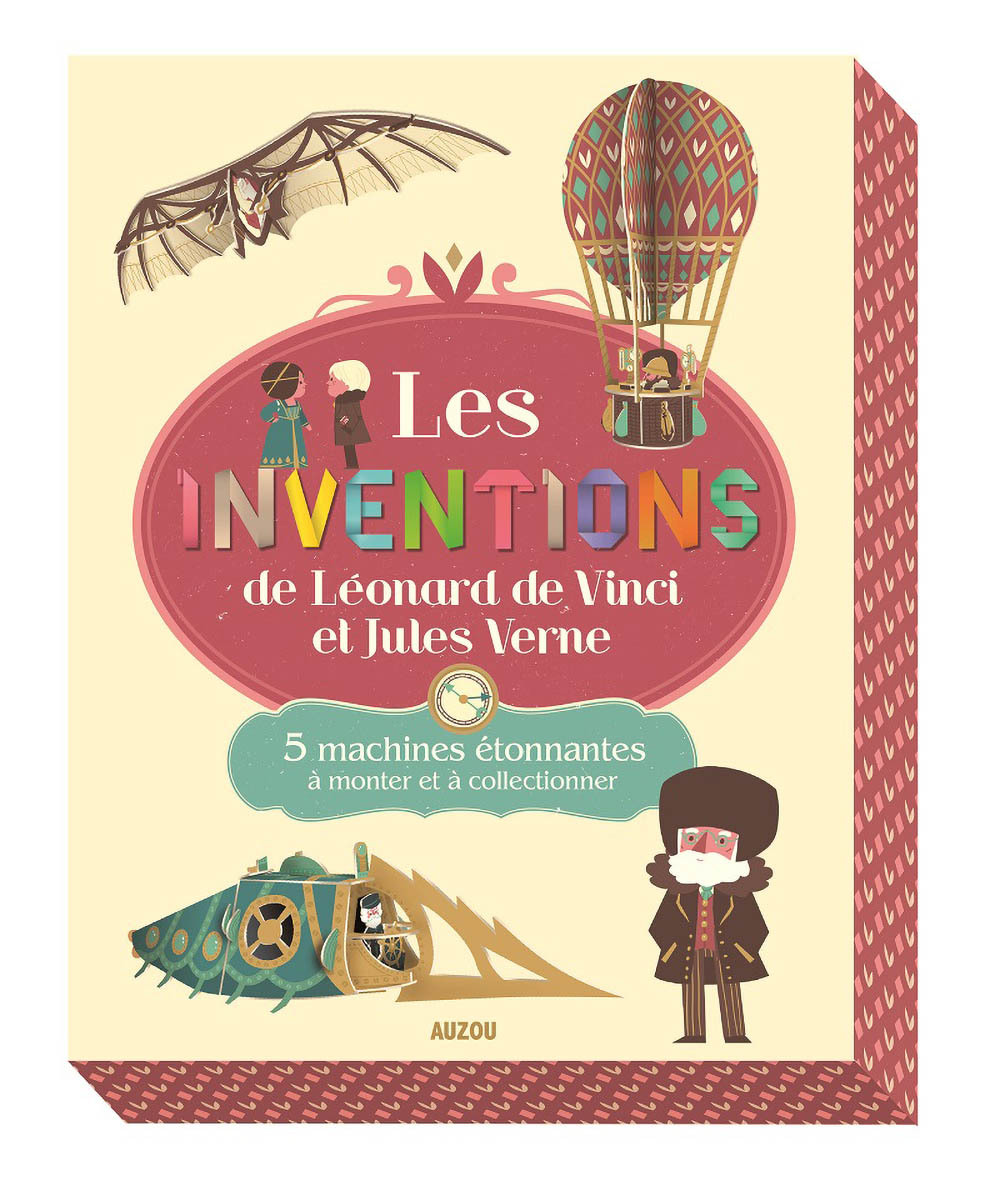 LES INVENTIONS DE LEONARD DE VINCI ET DE JULES VERNE. 5 MACHINES ...