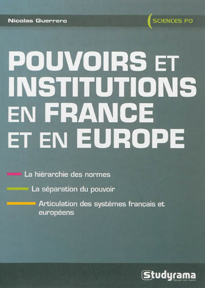 Pouvoirs et institutions en France et en Europe - La hiérarchie des ...