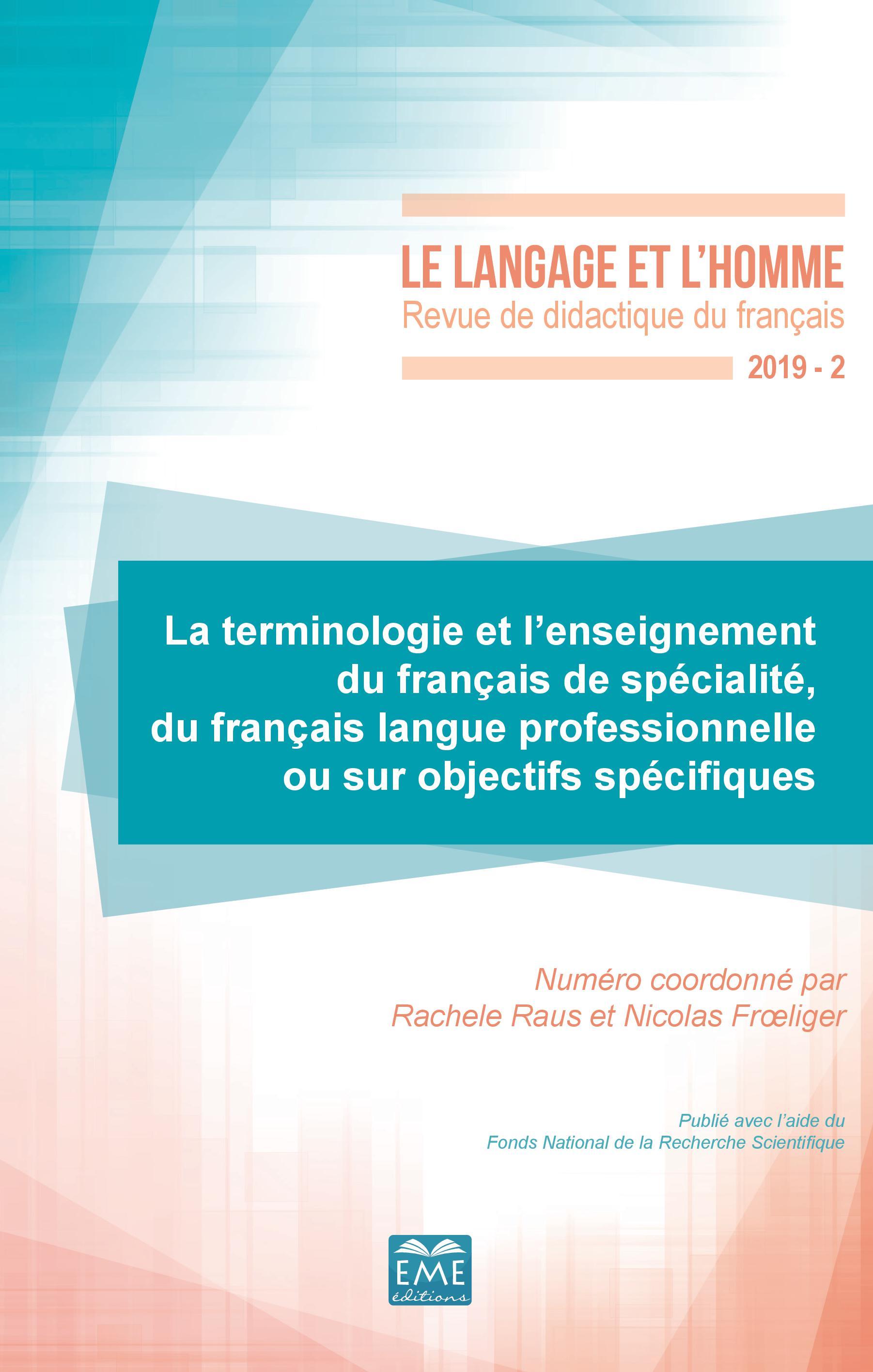 La terminologie et l'enseignement du français de spécialité, du ...