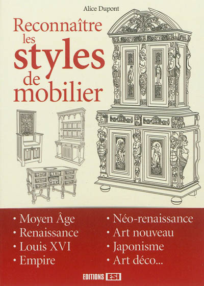 RECONNAITRE LES STYLES DE MOBILIER* (Broché) au meilleur prix | E.Leclerc