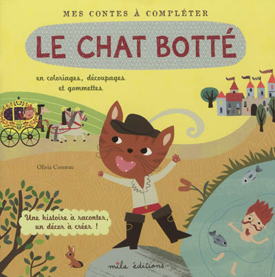 Le chat botté - en coloriages, découpages et gommettes (Jeunesse) au ...