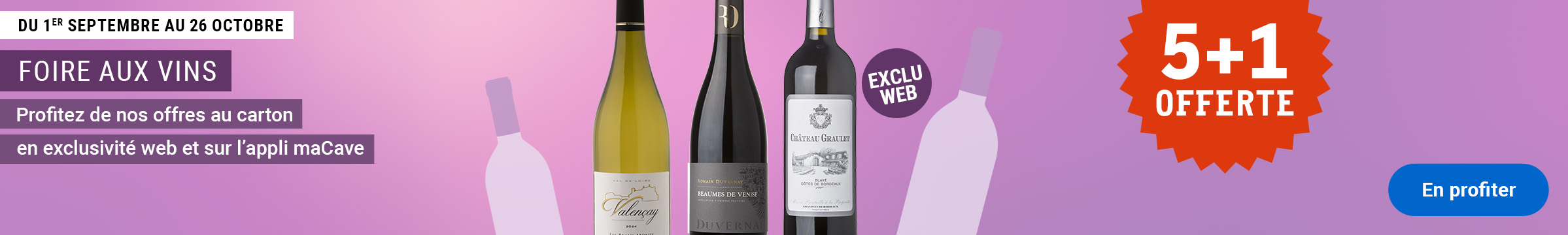 Nos promotions vins et champagnes - Achats de vins et champagnes en ...