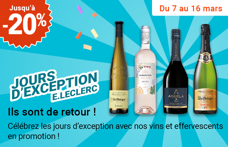 Nos promotions vins et champagnes - Achats de vins et champagnes en ligne | MaCave E.Leclerc